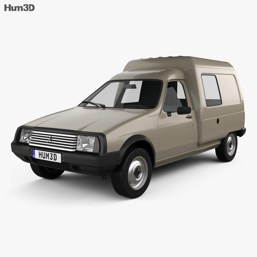 Citroen C15 2005 3D model - Download Van on 3DModels.org