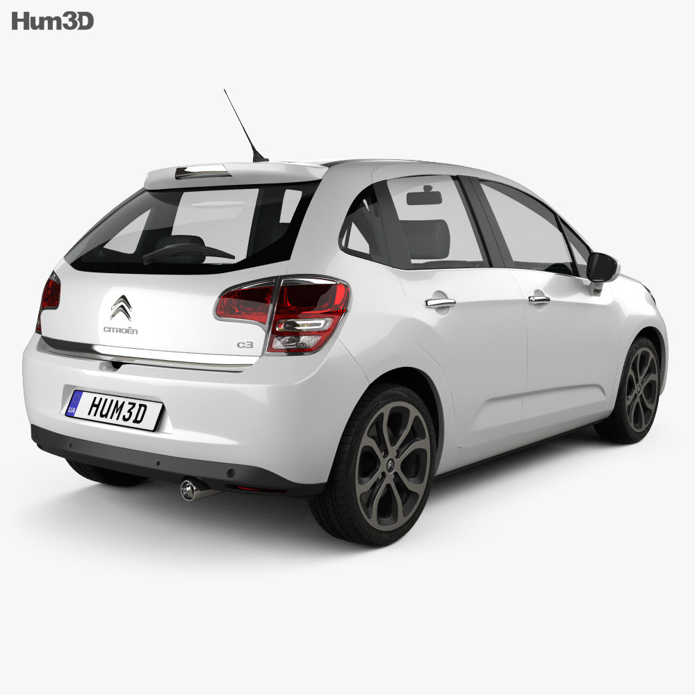 Citroen C3 2016 3D model - Download Hatchback on 3DModels.org