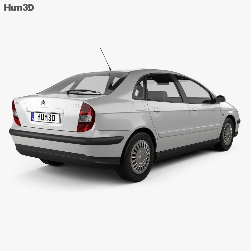 Citroen C5 liftback 2008 3D model - Download Hatchback on 3DModels.org