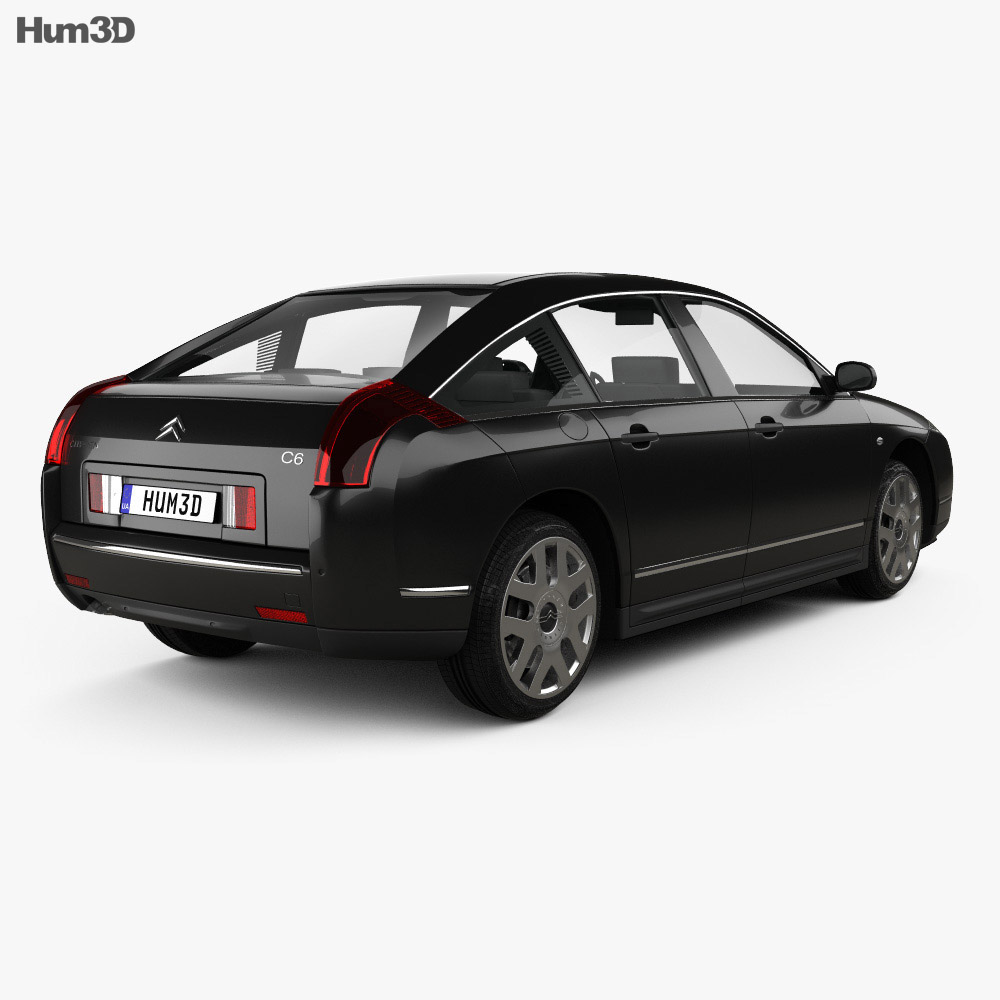 Citroen C6 2012 3D model - Download Sedan on 3DModels.org
