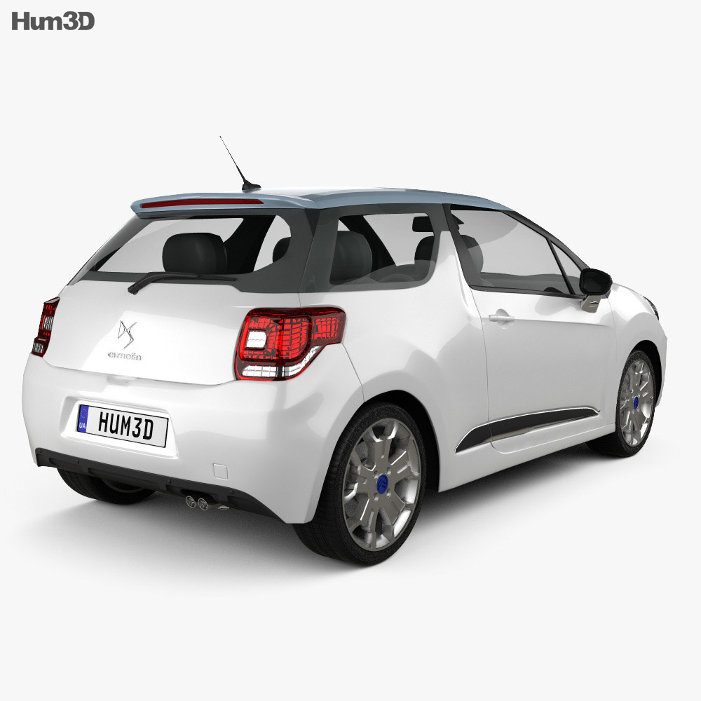 Citroen DS3 2011 3Dモデル - ダウンロード Hatchback on 3DModels.org