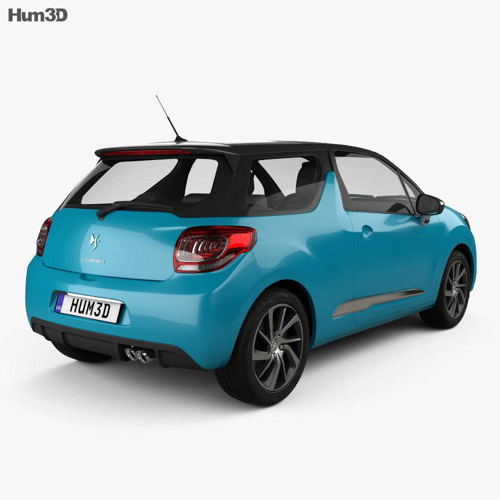 Citroen DS3 coupe 2016 3D model - Download Sports car on 3DModels.org