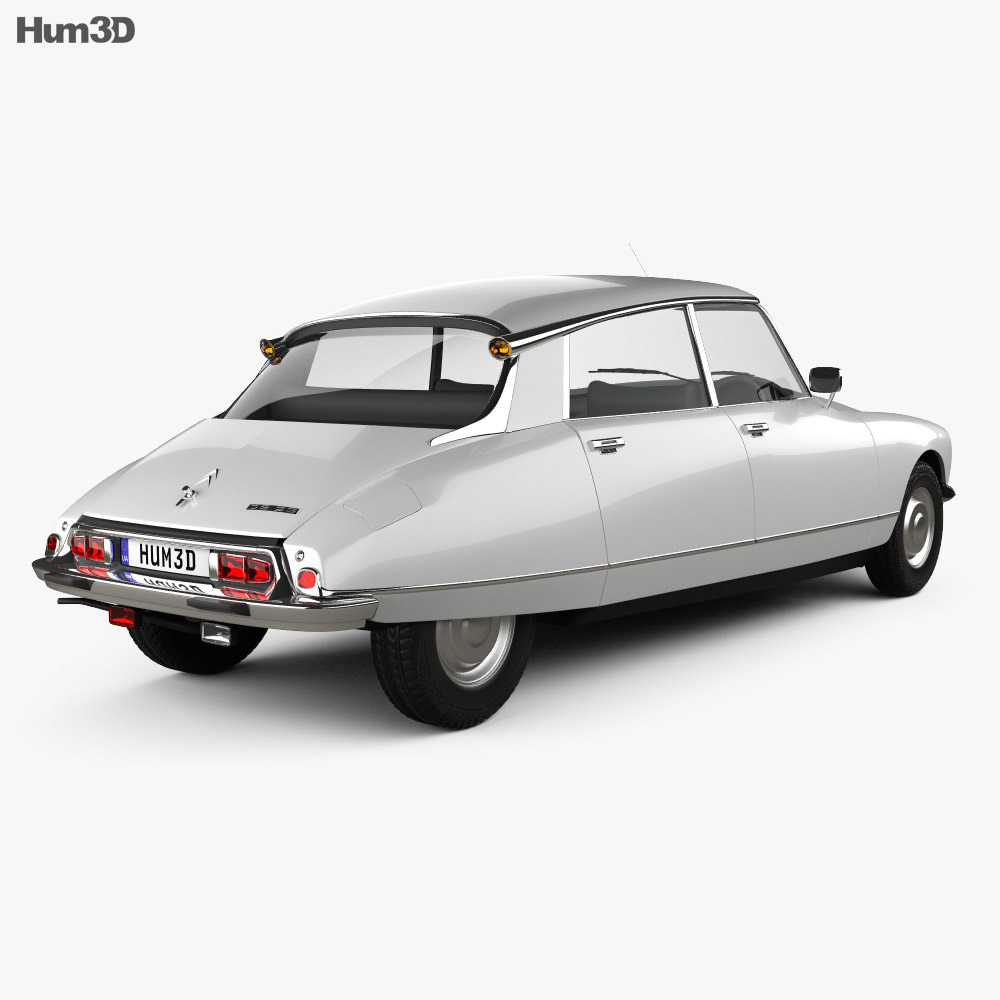 Citroen DS 4-door sedan 1970 3D model - Download Sedan on 3DModels.org