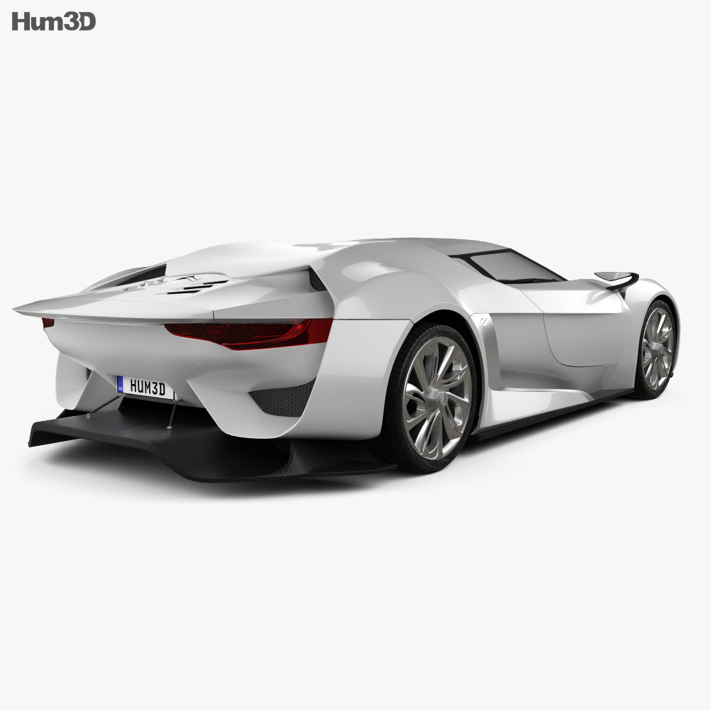 Citroen GT 2008 3D model - Download Sports car on 3DModels.org