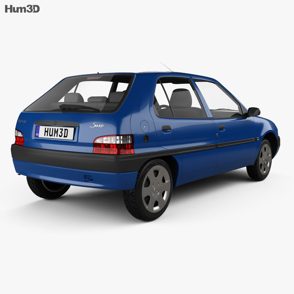 Citroen Saxo 2003 3D model - Download Hatchback on 3DModels.org