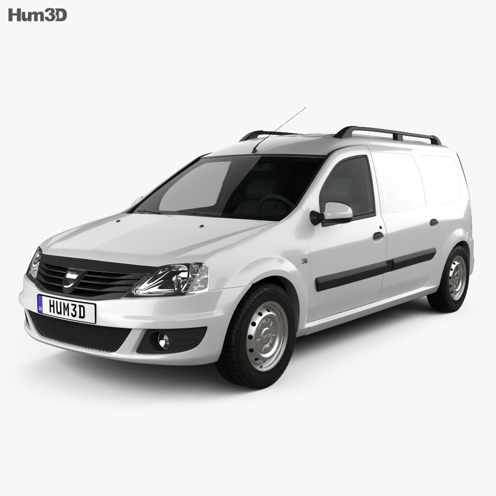 Dacia Logan Van 2013 3D model - Download Van on 3DModels.org