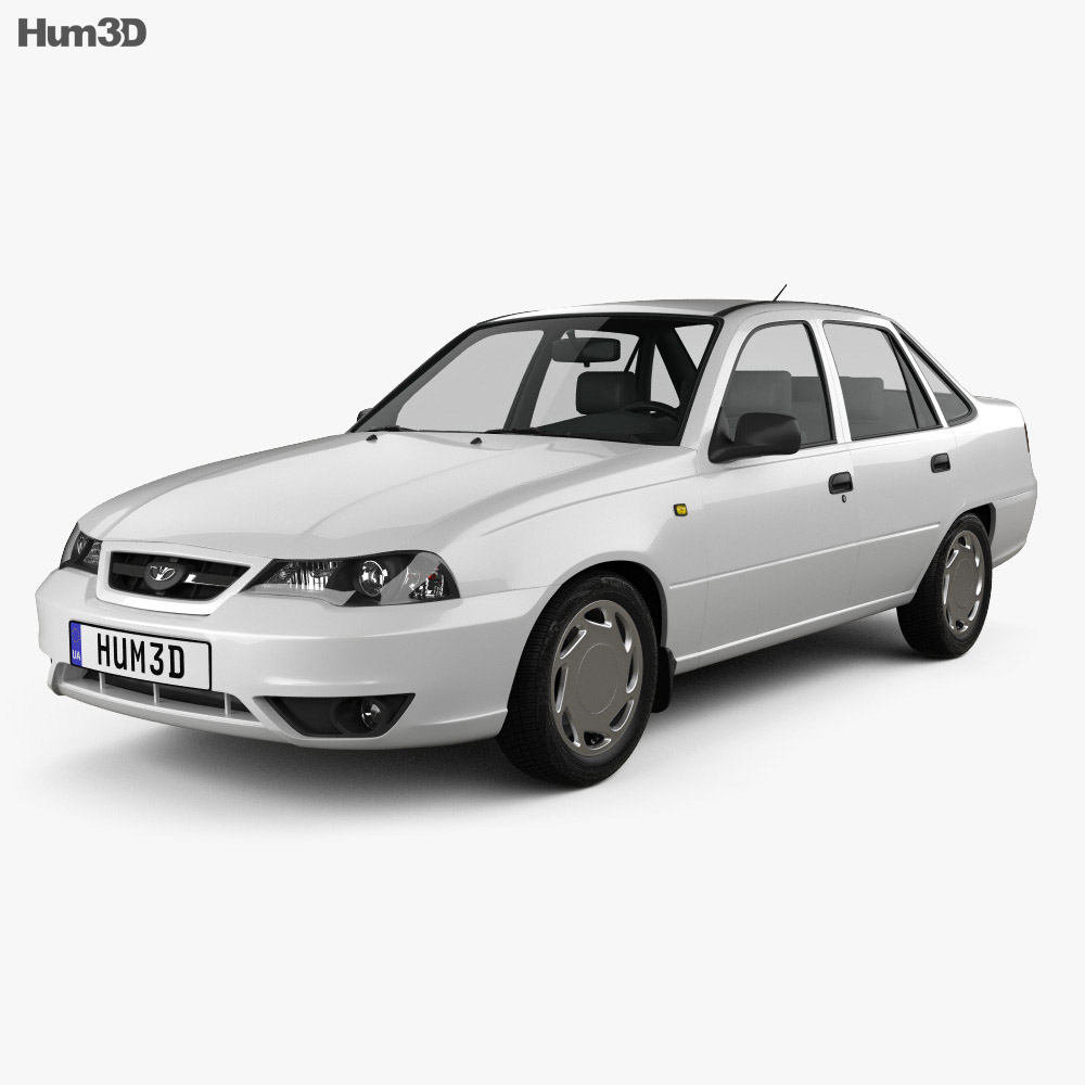 Daewoo Cielo (Nexia, Heaven, Racer) 2014 3D model - Download Sedan on ...