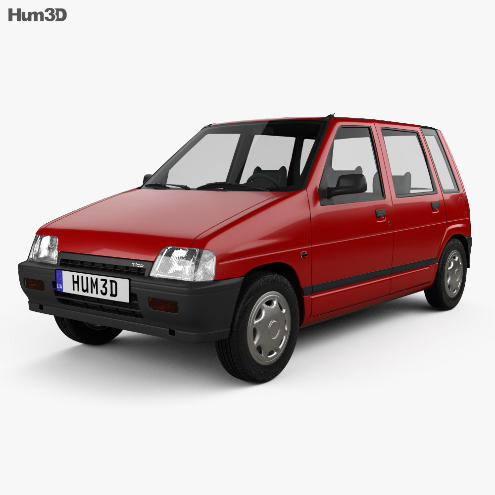 Daewoo Tico 2001 3D model - Download Hatchback on 3DModels.org