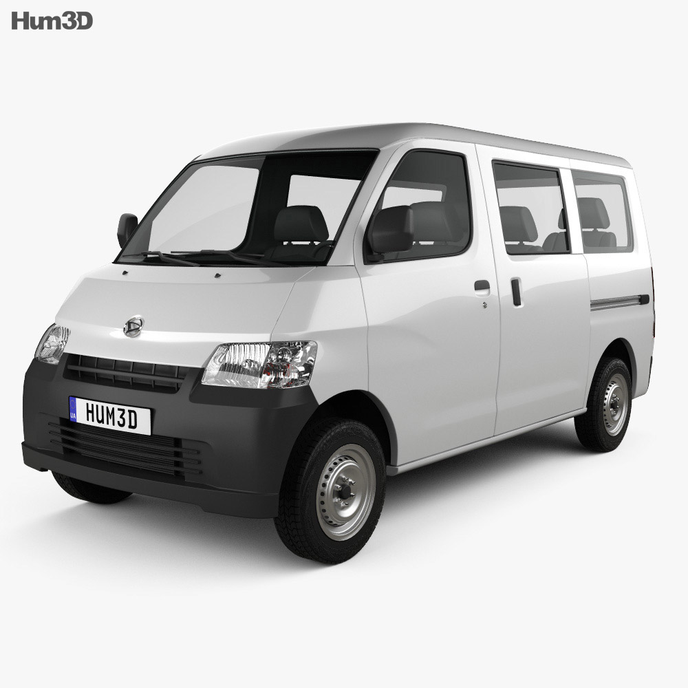 Daihatsu Gran Max Minibus 2014 3D model - Download Van on 3DModels.org