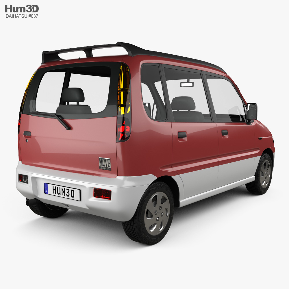 Daihatsu Move 2001 3D model - Download Hatchback on 3DModels.org