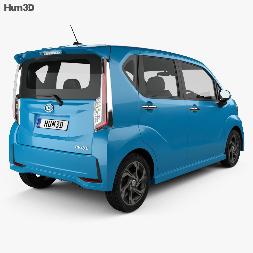 Daihatsu Move Custom RS 2020 3D model - Download Hatchback on 3DModels.org