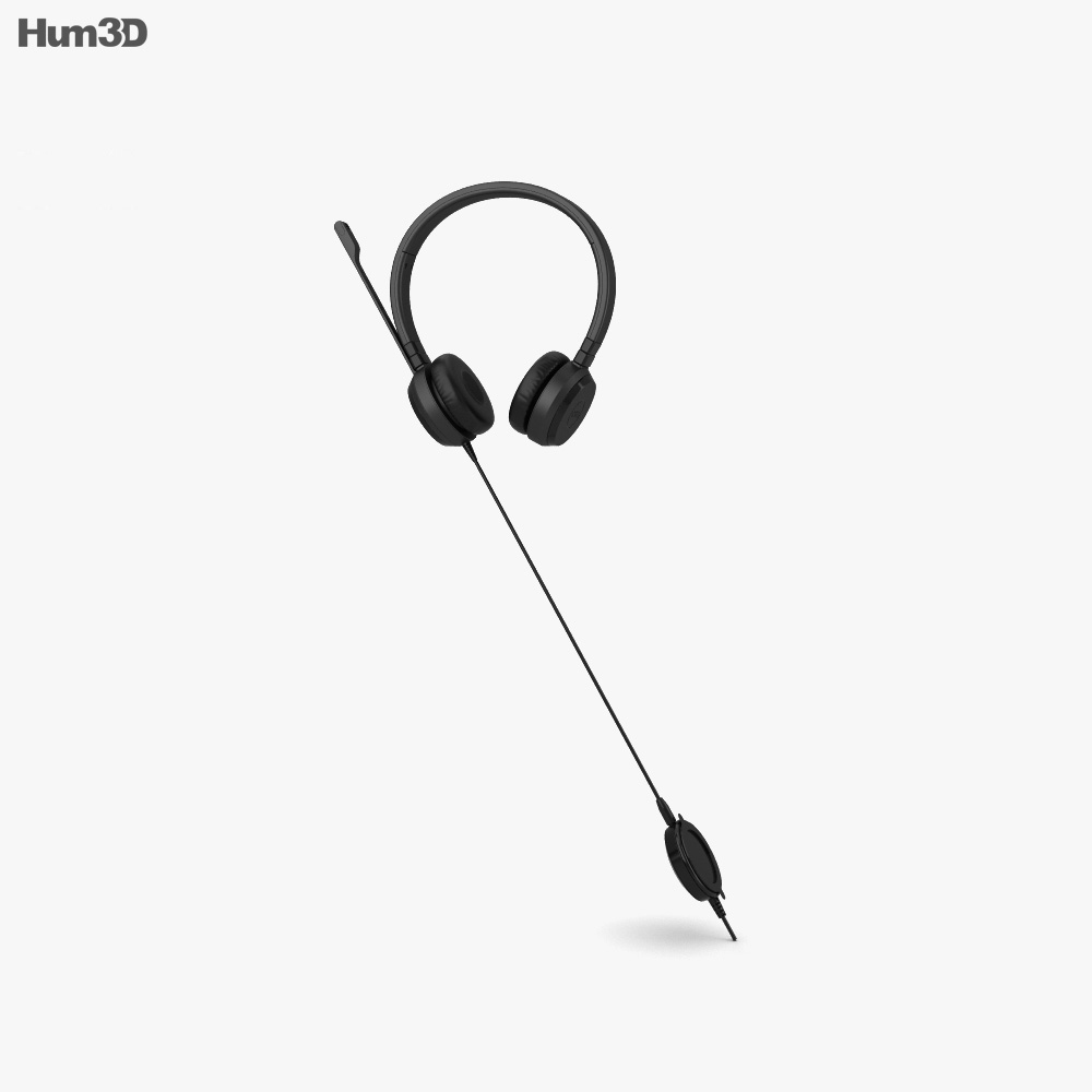Dell Headset UC350 3D model - Download Audio Devices on 3DModels.org