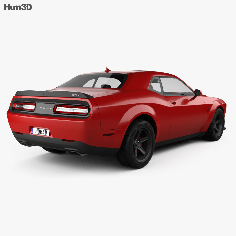 Dodge Challenger SRT Demon 2020 3D model - Download Sedan on 3DModels.org