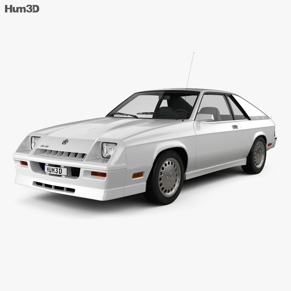 Dodge Charger L-body 1987 Modelo 3D - Descargar Hatchback on 3DModels.org
