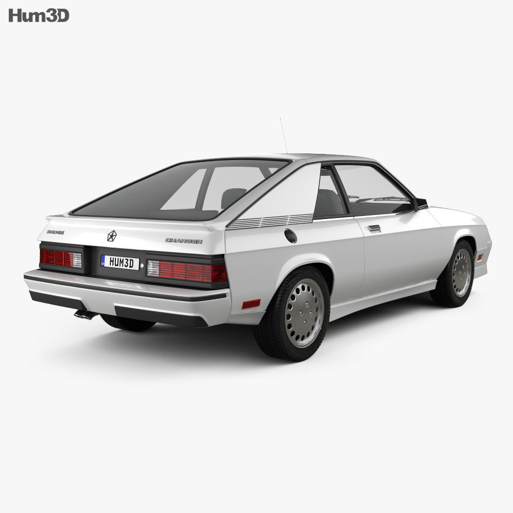 Dodge Charger L-body 1987 3D model - Download Hatchback on 3DModels.org