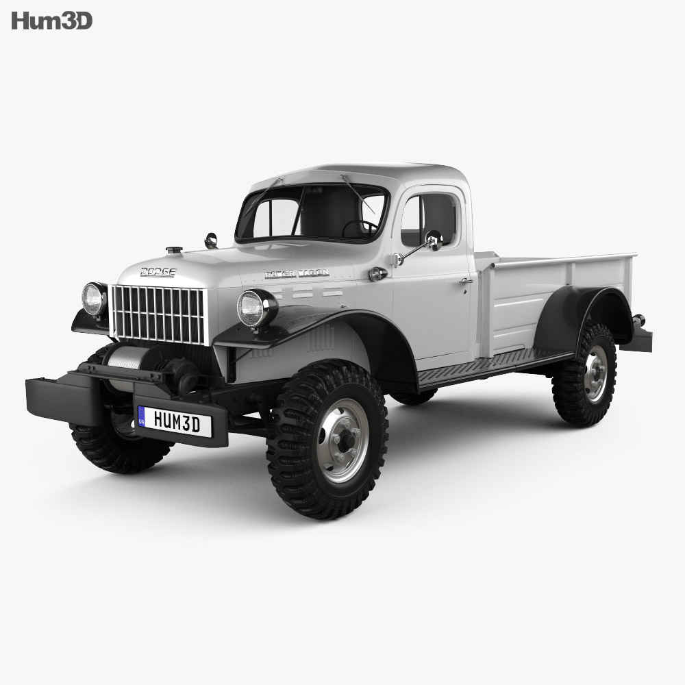 Dodge Power Wagon 1946 3D model - Download Truck on 3DModels.org