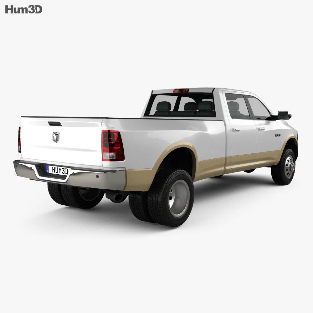 Dodge Ram 3500 Crew Cab Dually Laramie 8-foot Box 2014 3D model ...