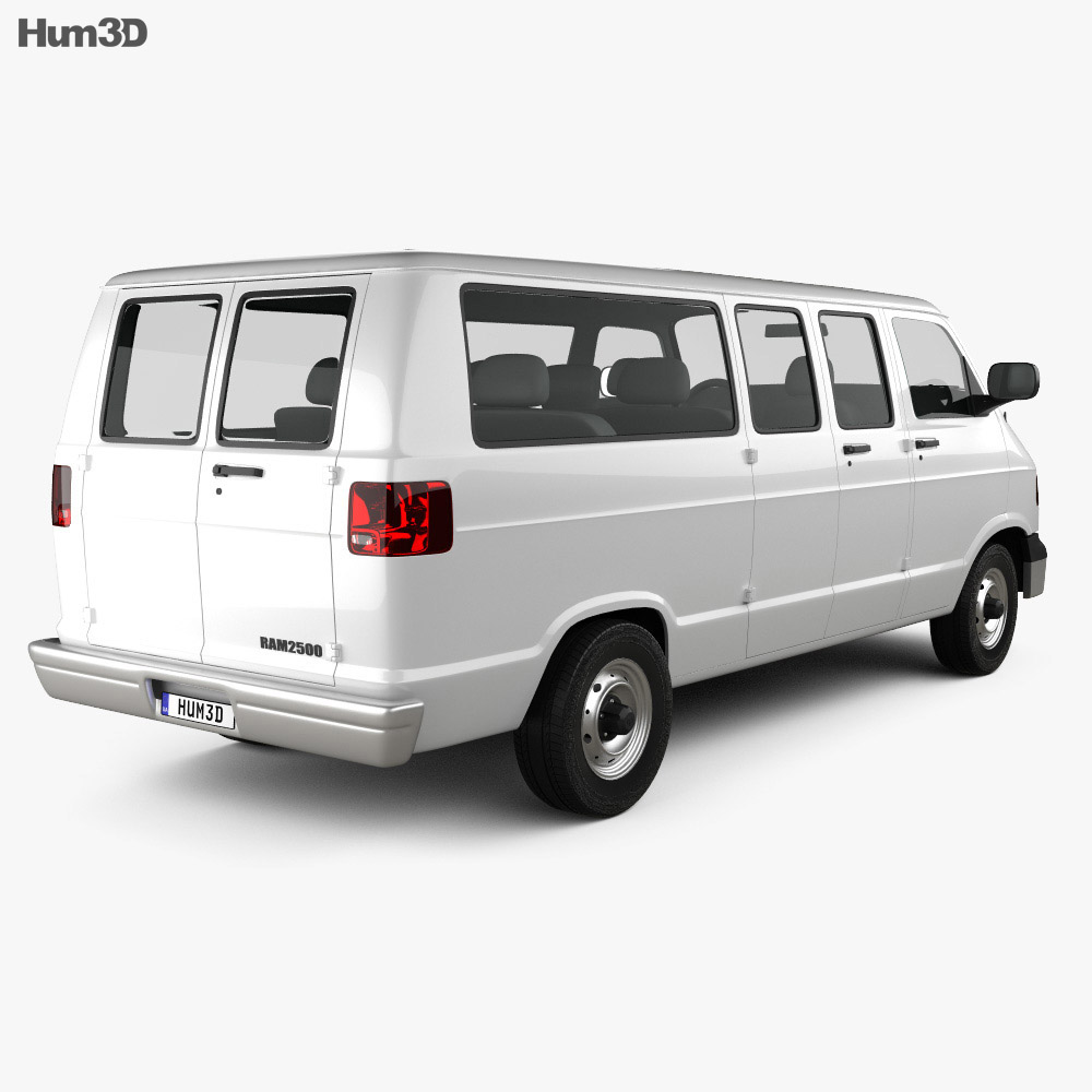 Dodge Ram Van 2004 3D model - Download Van on 3DModels.org