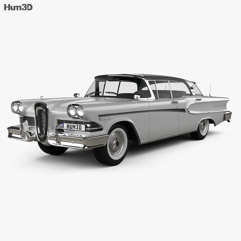 Edsel Ranger sedan 1958 3D model - Download Sedan on 3DModels.org