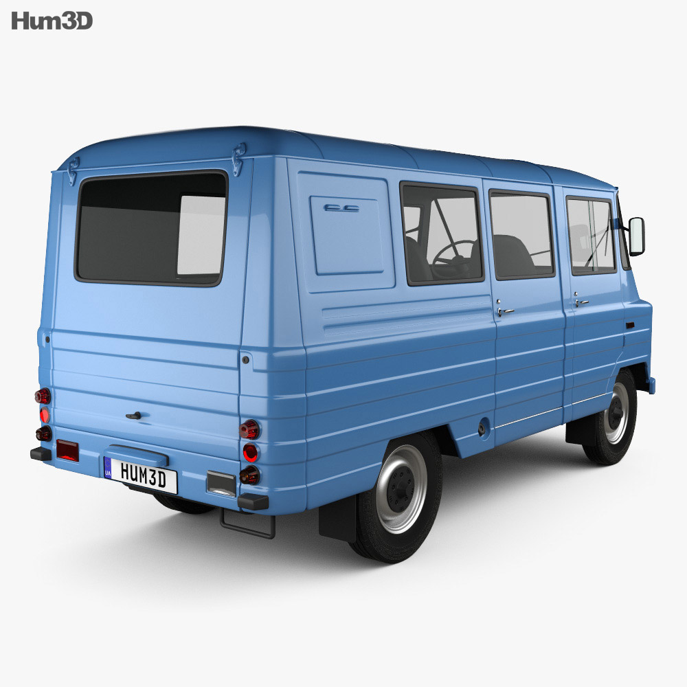 FSC Zuk (A07) Van 1975 3D model - Download Van on 3DModels.org
