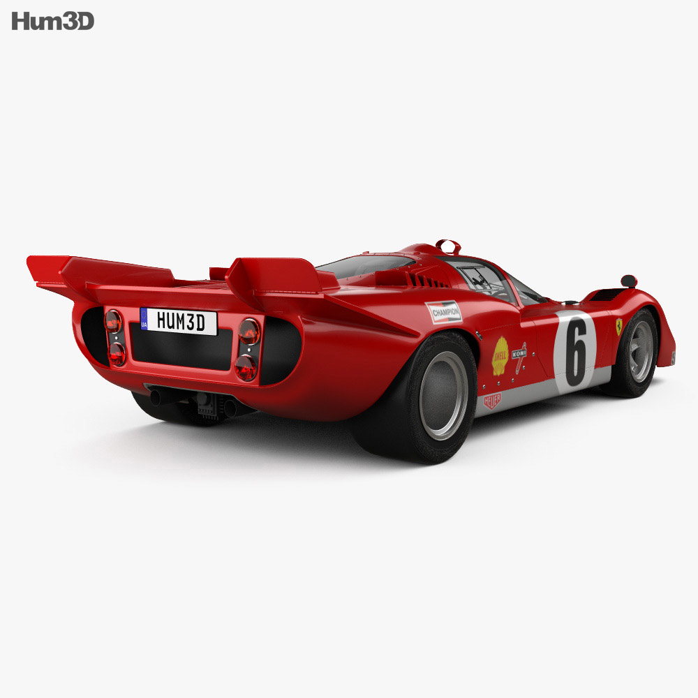Ferrari 512 S 1970 3D model - Download Sports car on 3DModels.org
