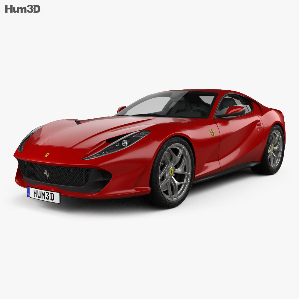 Ferrari 812 Superfast 2020 3D model - Download Sports car on 3DModels.org