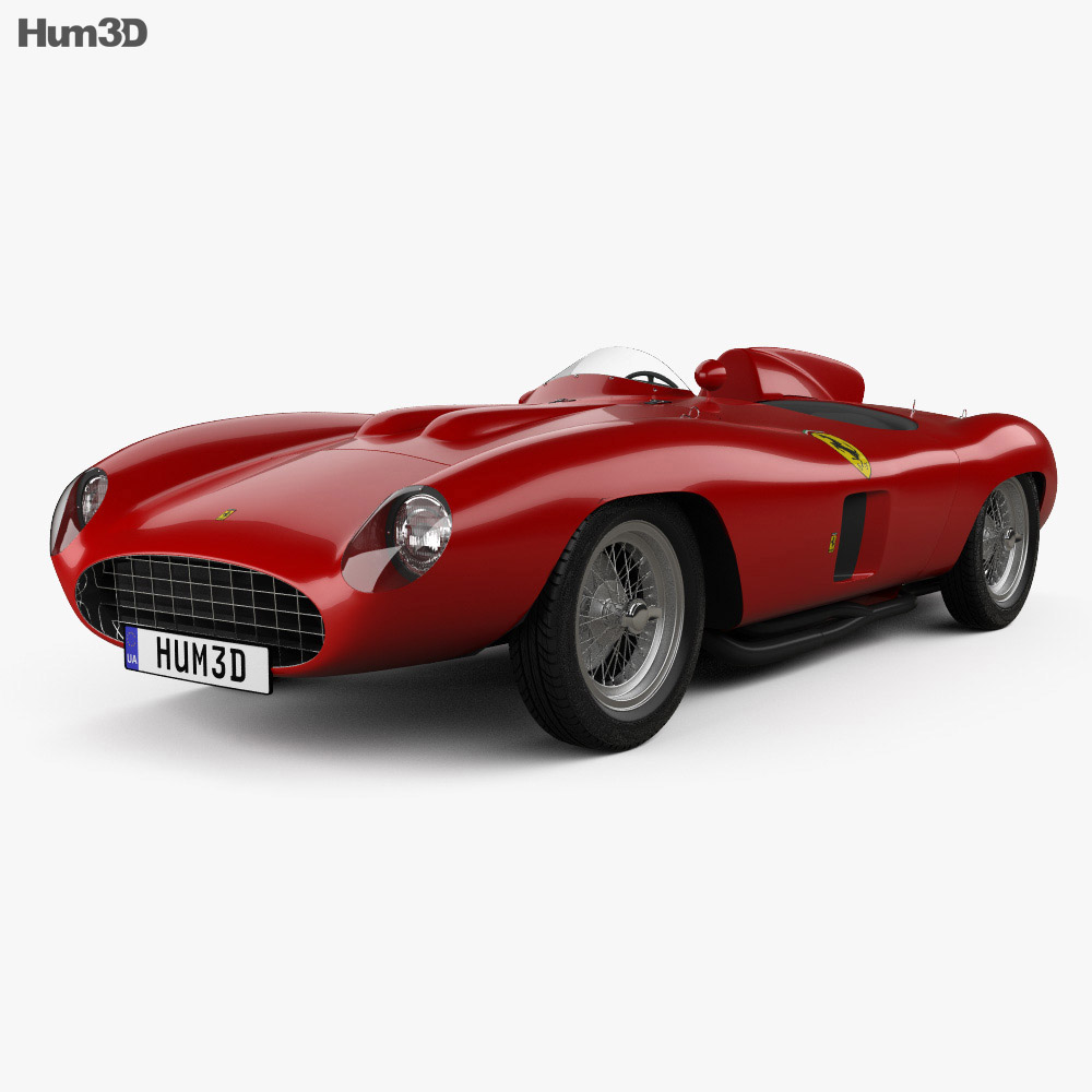 Ferrari 857 Sport Scaglietti Spider 1955 3D model - Download Sports car ...