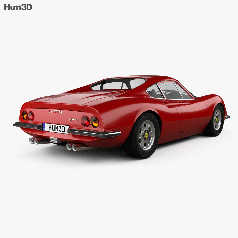 Ferrari Dino 246 GT 1969 3D model - Download Sports car on 3DModels.org