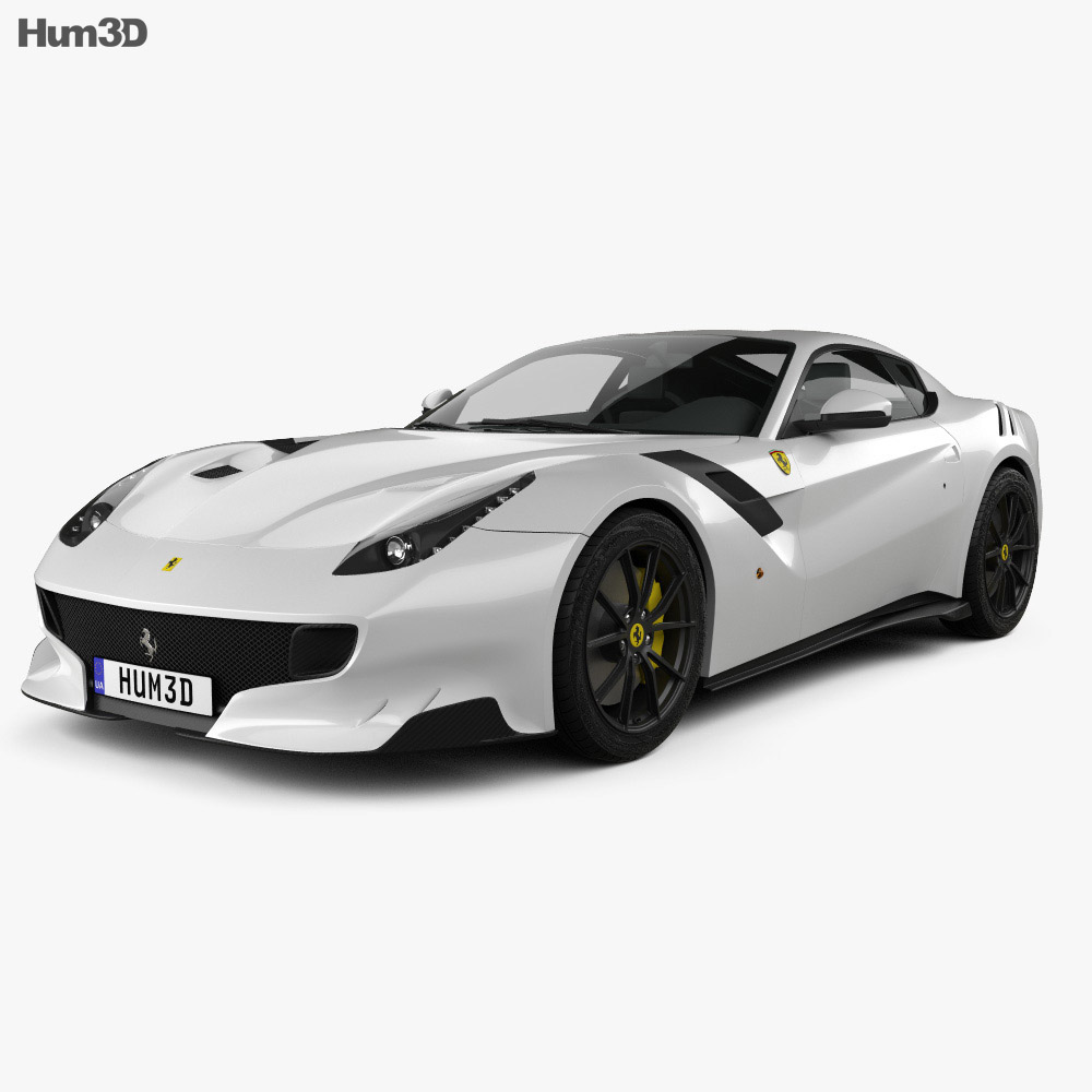 Ferrari F12 TDF 2017 3D model - Download Sports car on 3DModels.org