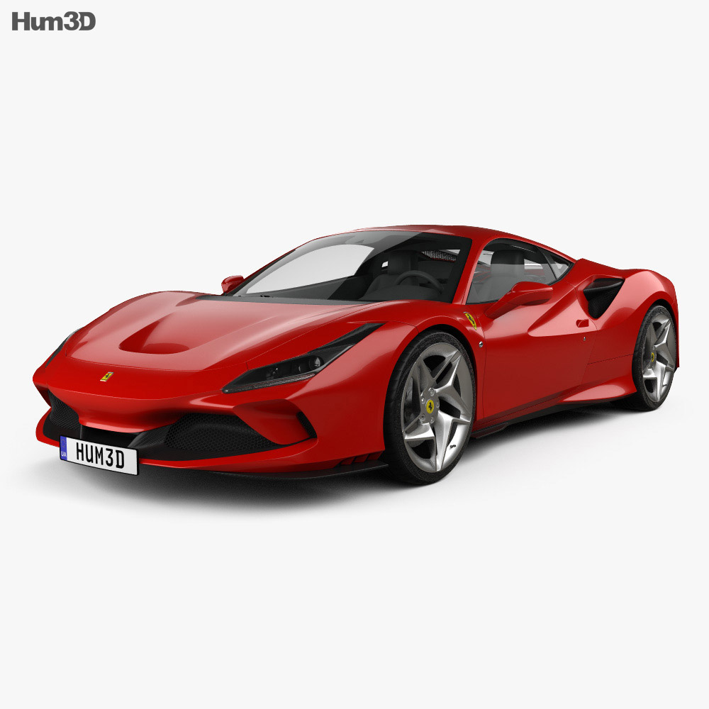 Ferrari F8 Tributo 2021 3D model - Download Sports car on 3DModels.org