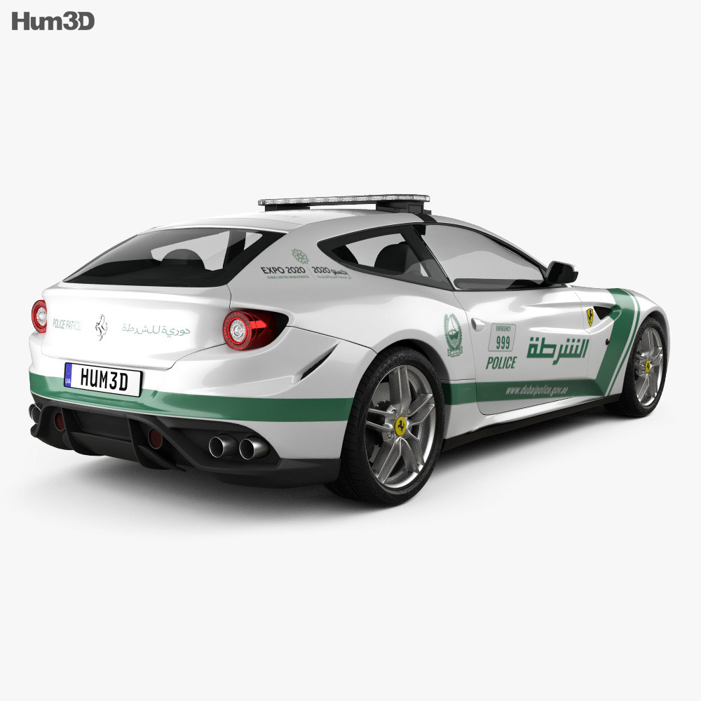 Ferrari FF Police Dubai 2016 3D model - Download Sports car on 3DModels.org