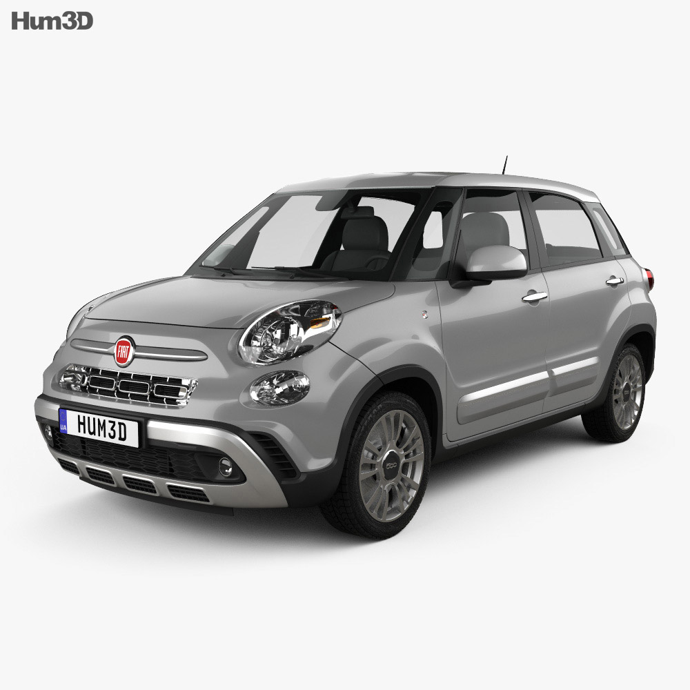 Fiat 500L Cross 2016 3D model - Download Hatchback on 3DModels.org