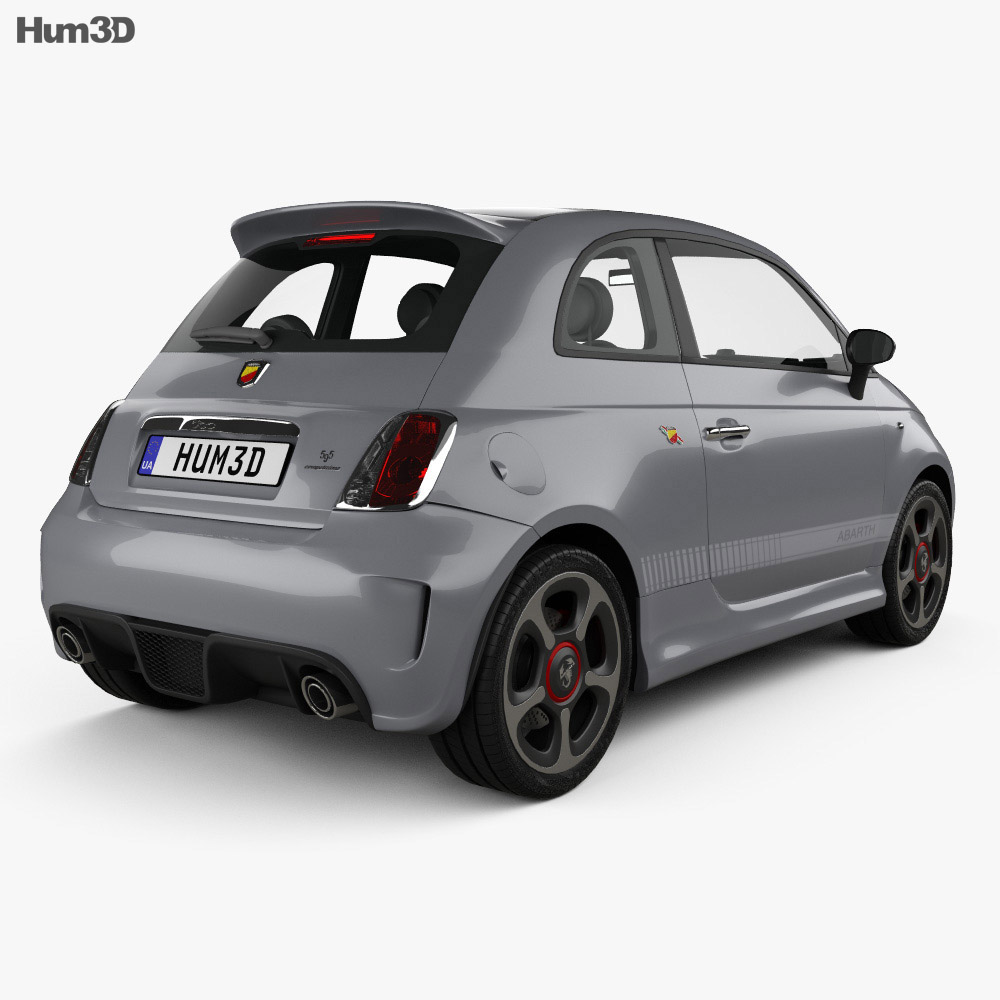 Fiat 500 Abarth 595 Competizione 2017 3D model - Download Hatchback on ...