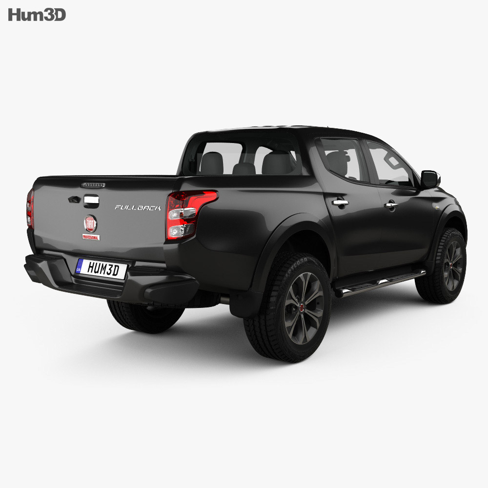 Fiat Fullback Double Cab with HQ interior 2019 3D model - Download ...