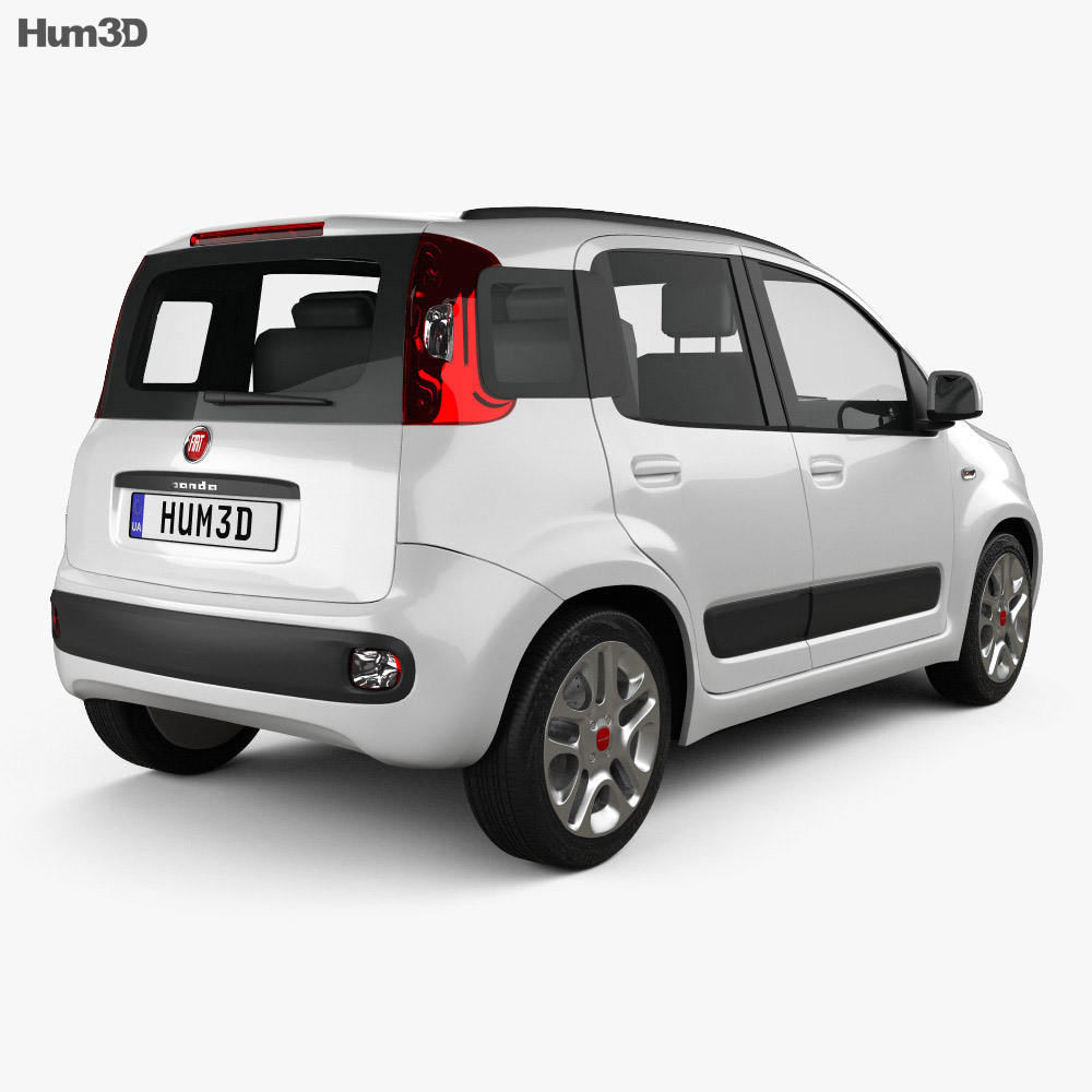 Fiat Panda 2014 3D model - Download Hatchback on 3DModels.org