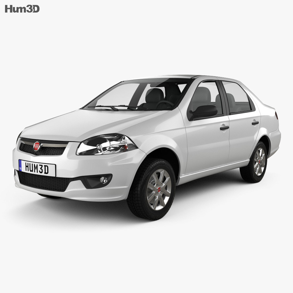 Fiat Siena 2015 Modelo 3D - Descargar Sedan on 3DModels.org