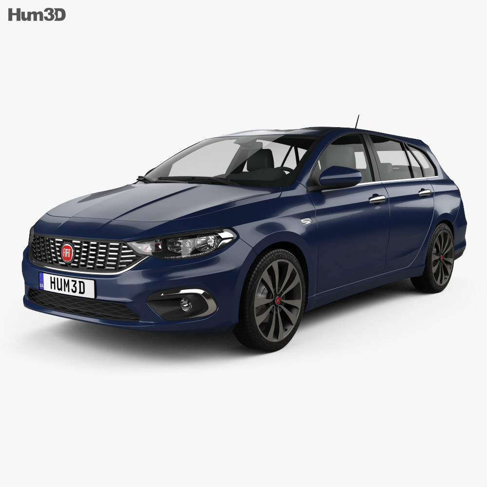 Fiat Tipo Station Wagon 2020 3D model - Download Wagon car on 3DModels.org