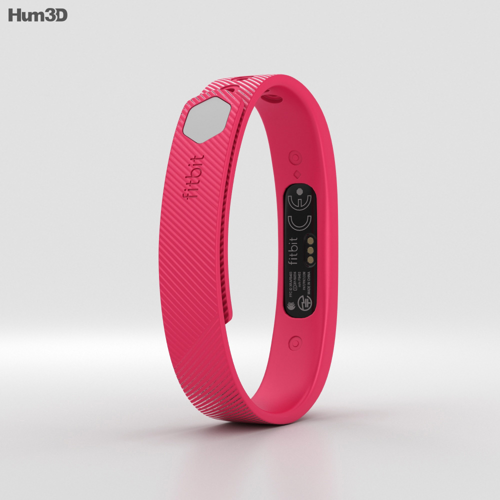 Fitbit Flex 2 Magenta 3D model - Download Electronic Accessories on ...