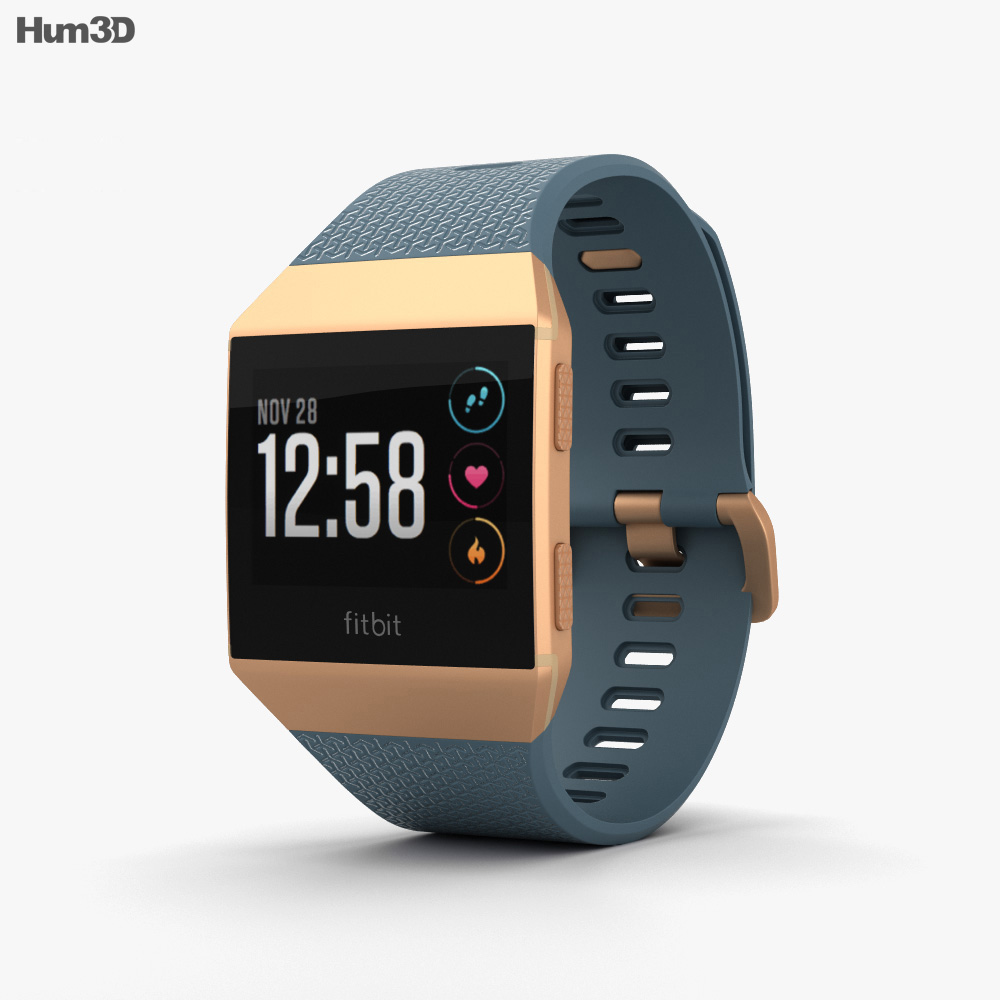 Fitbit Ionic Burnt Orange 3D model - Download Smart watch on 3DModels.org