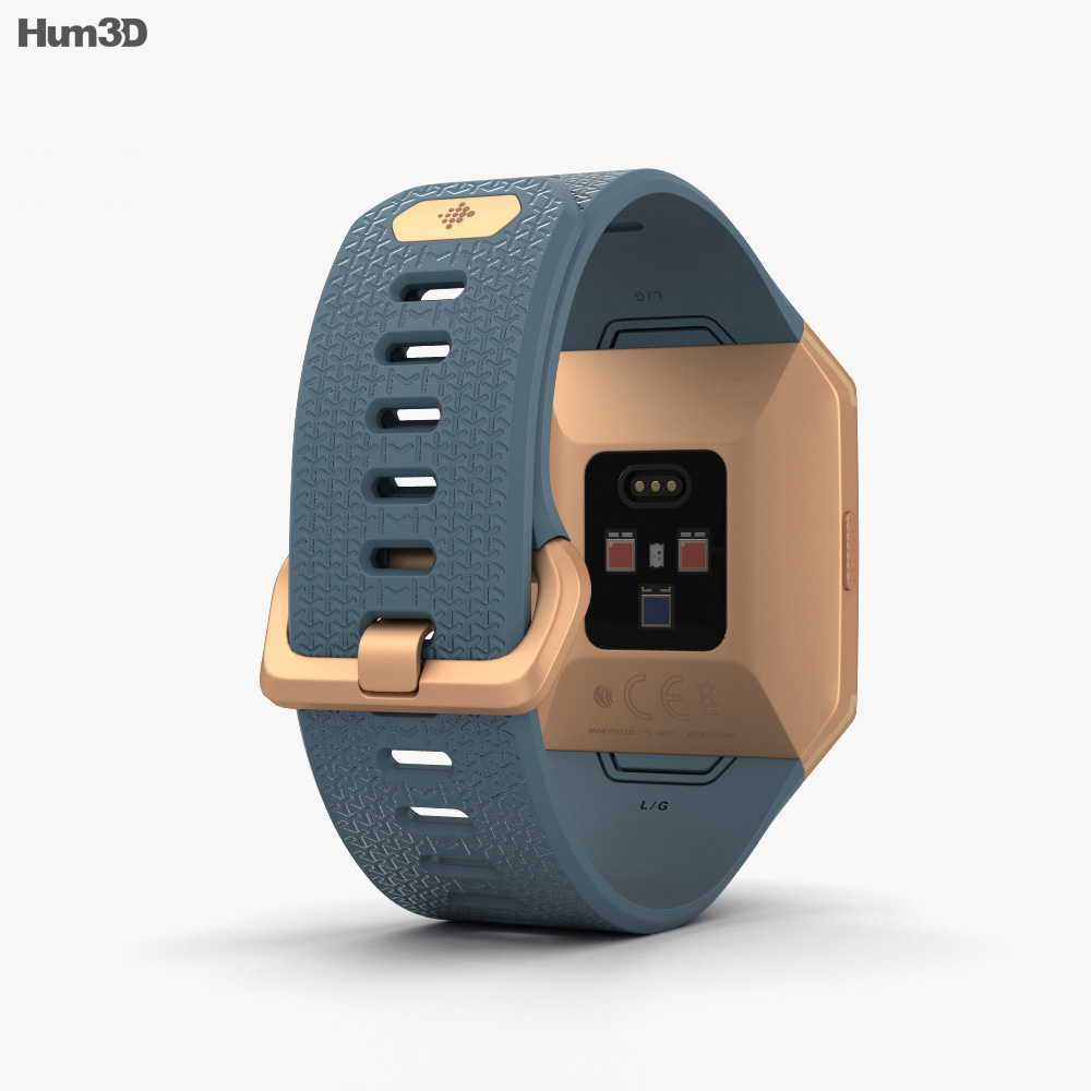 Fitbit Ionic 燃橙色 3D模型 - 下载 智能手表 on 3DModels.org
