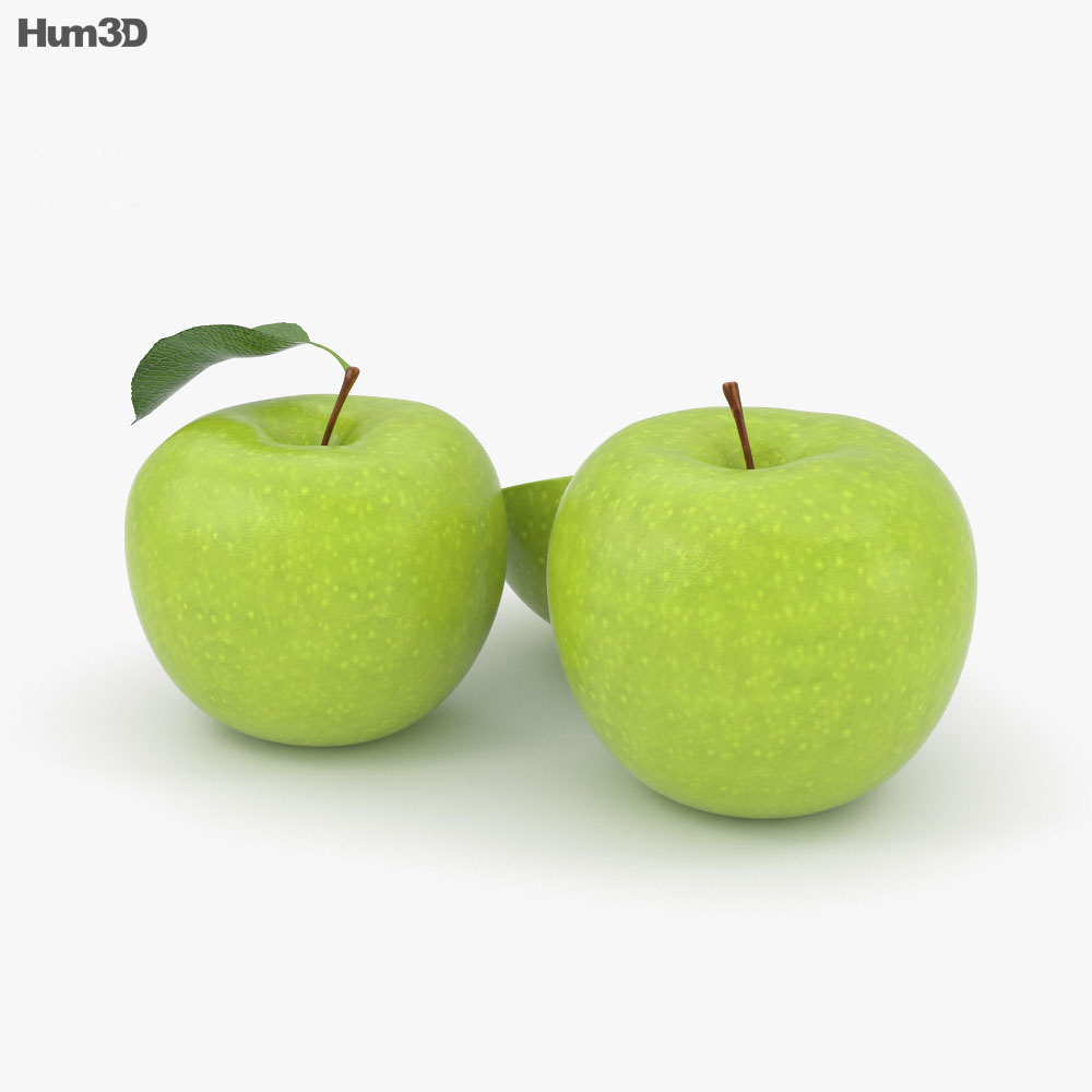 Green Apple 3D model - Download Fruit on 3DModels.org