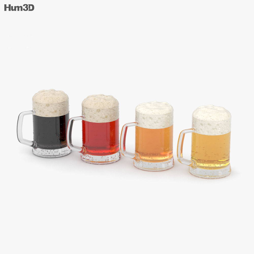 Beer Mug 3D model - Download Bottles, Cans on 3DModels.org