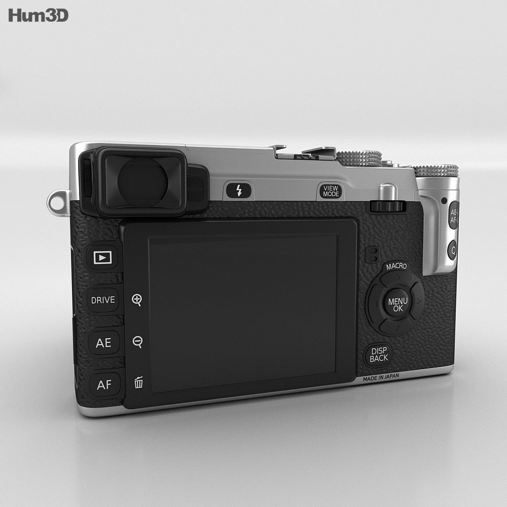 Фотоаппарат Fujifilm X-E1 Серебристый 3D модель - Скачать Фотоаппараты ...