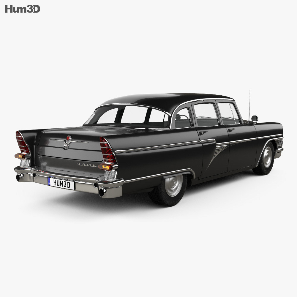 GAZ 13 Chaika 1959 3D модель - Скачать Sedan на 3DModels.org