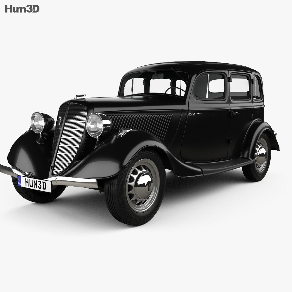 GAZ M1 1936 3D model - Download Sedan on 3DModels.org