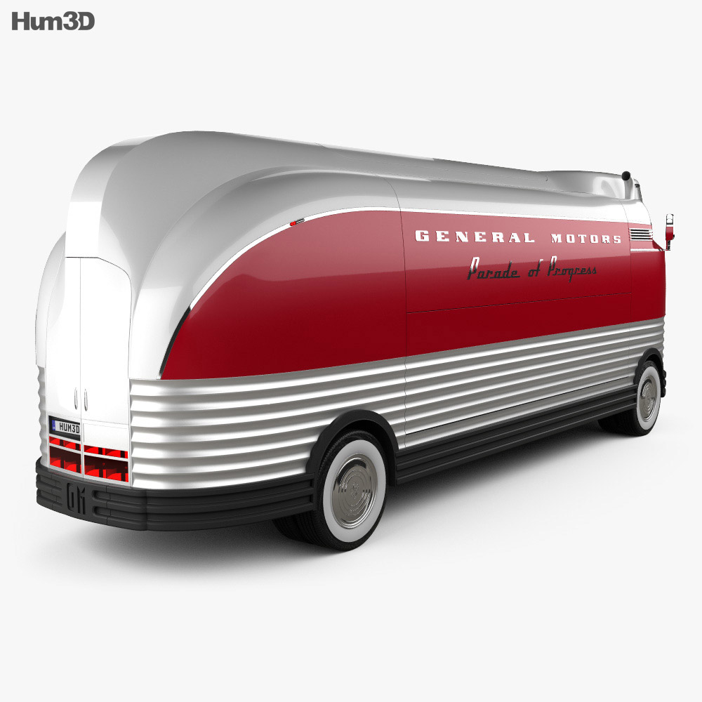 GM Futurliner bus 1940 3D model - Download Bus on 3DModels.org