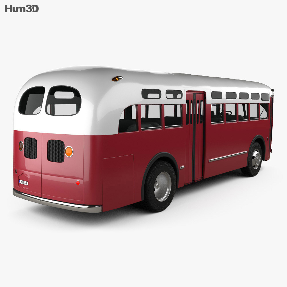 Bus de Tránsito GM Old Look 1953 Modelo 3D - Descargar Autobús activado ...