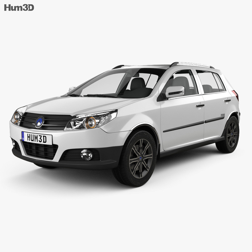 Geely MK Cross 2014 3D model - Download Crossover SUV on 3DModels.org