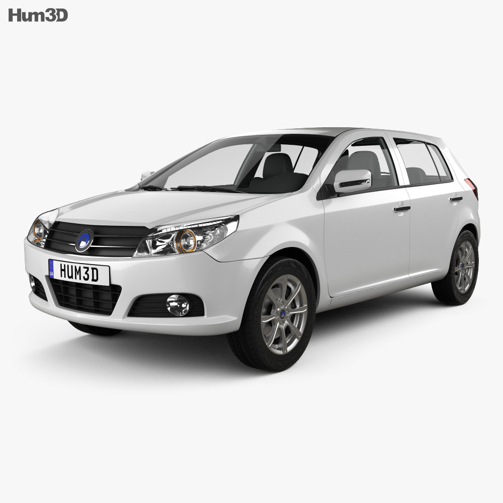 Geely MK hatchback 2014 3D model - Download Hatchback on 3DModels.org