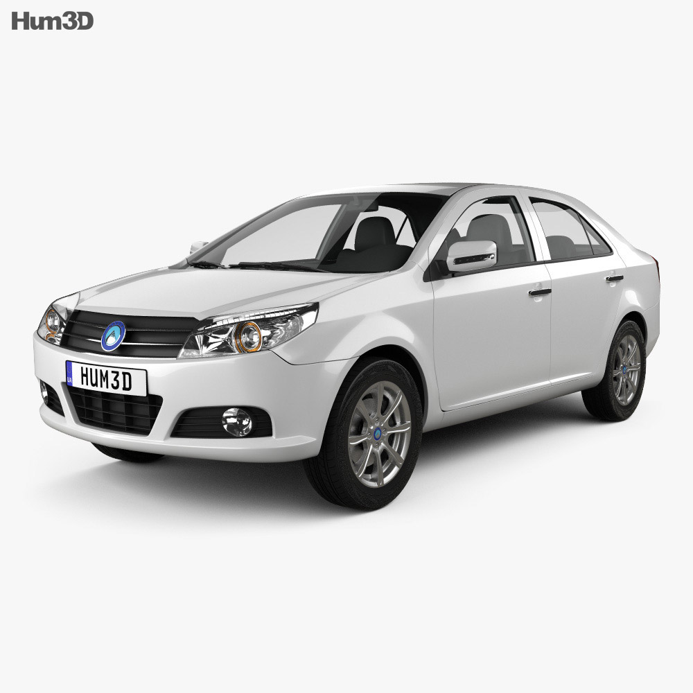 Geely MK sedan 2014 3D model - Download Sedan on 3DModels.org
